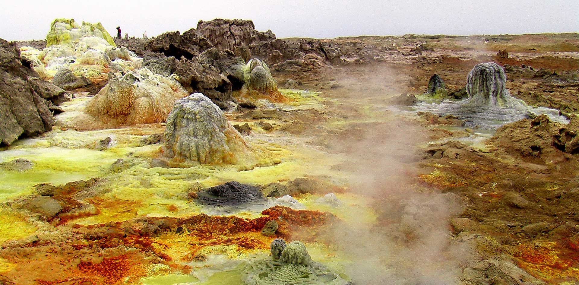 Danakil Wüste, Lavaseen, Schwefelpudding, Felsenkirchen, und Afar ...